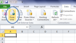 Live Gold Spot Price in Excel